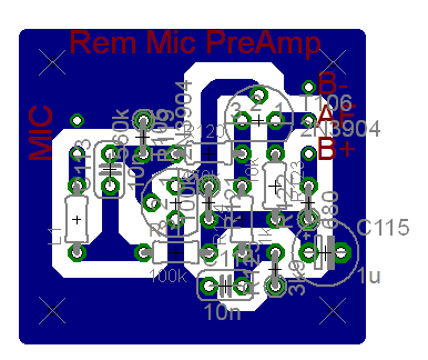 Bat Detector No2 Remote Microphone Pre Amplifier Pcb Layout